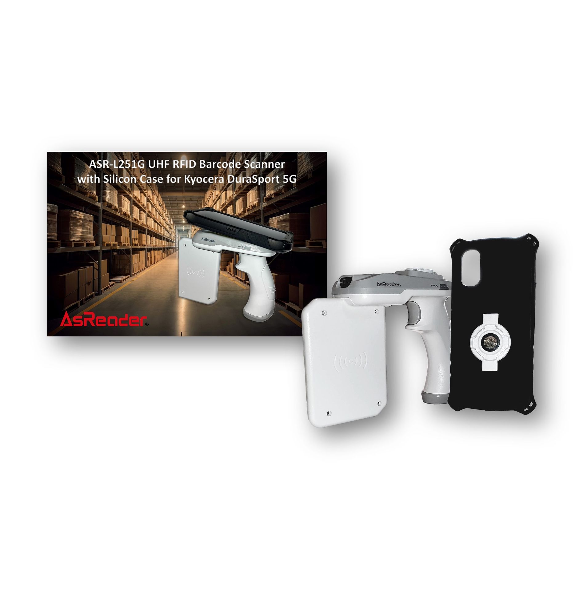 UHF RFID Scanner bundle for Kyocera DuraSport | AsReader